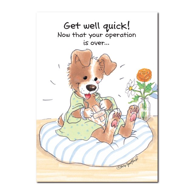 Get Well Quick! Get Well Greeting Card - Walmart.com