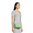 Time and Tru women's Dorian Camera Crossbody Handbag - Green/Beige ...