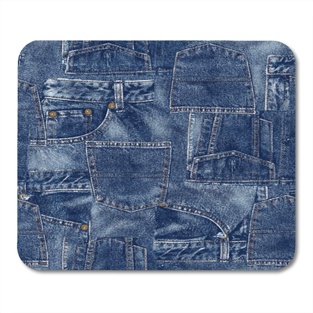 POGLIP Jeans Denim Material Patchwork Real Seems Weave Consecutively ...