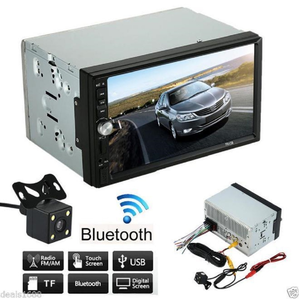 7 HD Bluetooth Touch Screen Car Stereo Radio 2 DIN USB/FM/MP3/MP5 ...