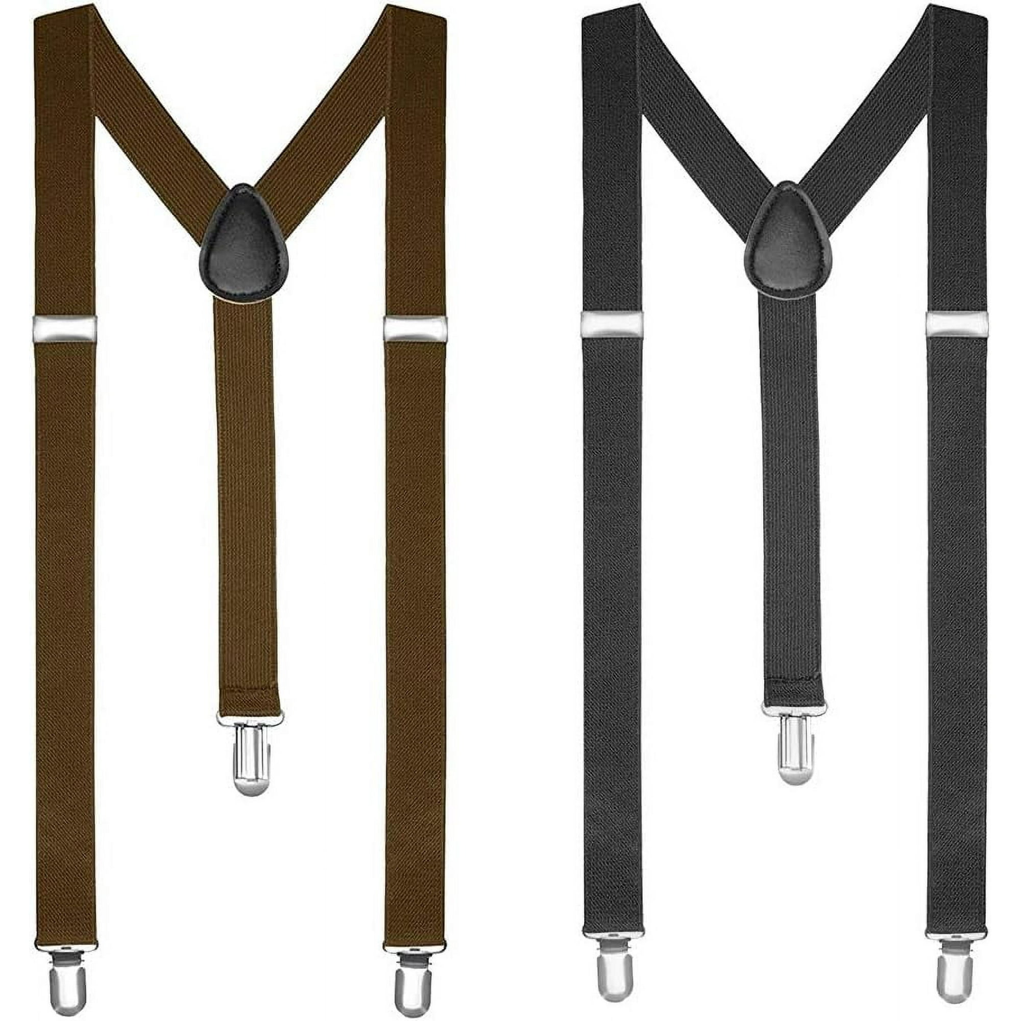 Click here for Laicaiw 2 Pcs Mens Suspenders Adjustable Y Black S... prices
