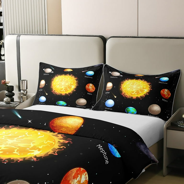 Solar System Comforter Solar System Outer Space Planets Kids Bedding