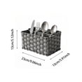 4 Compartment Utensil Caddy With Handle Silverware Organizer Divided ...