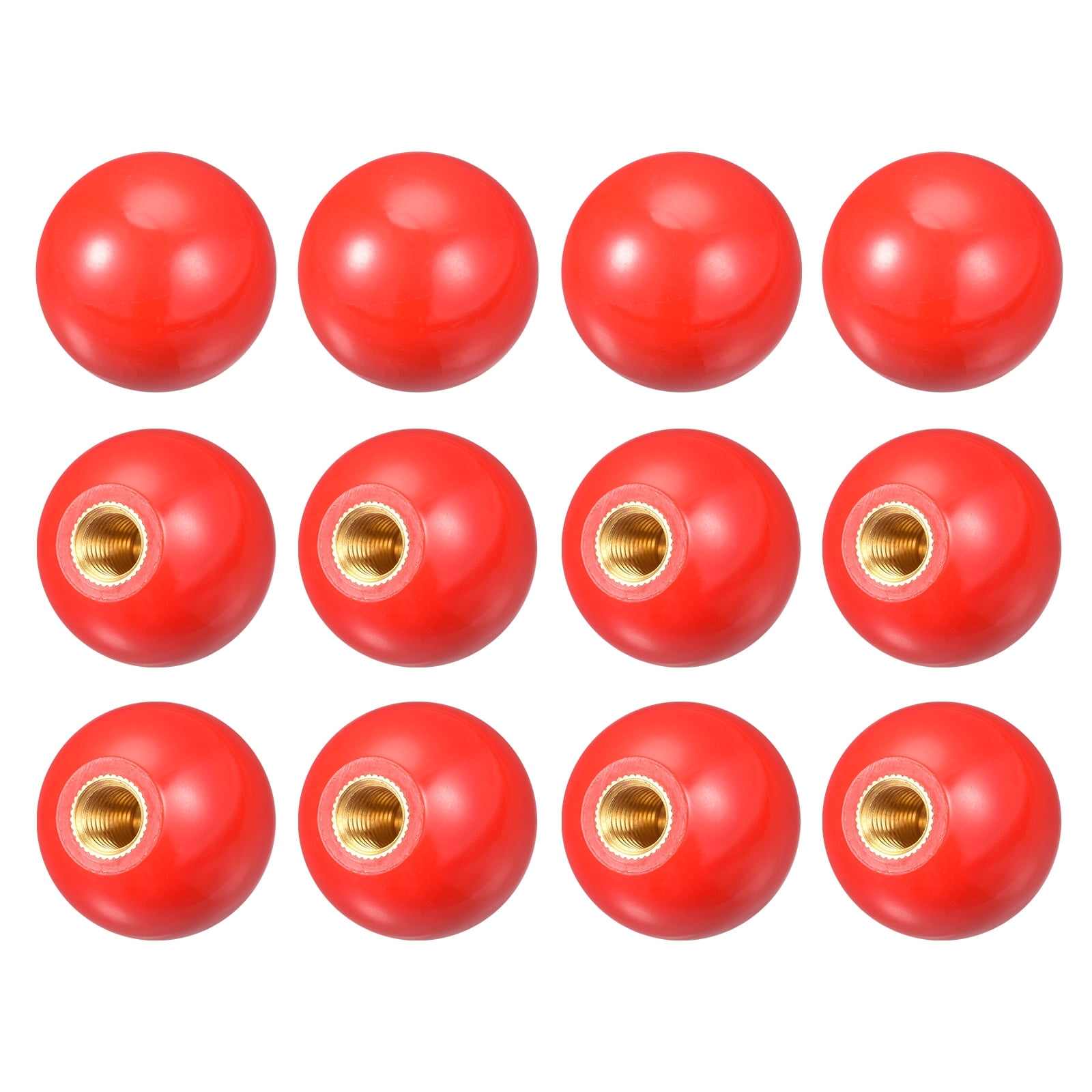 Uxcell Threaded Ball Knobs, 1.37Inch Dia M10 Female Thread Thermoset ...