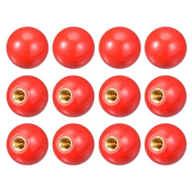 Uxcell Threaded Ball Knobs, 1.37Inch Dia M10 Female Thread Thermoset ...