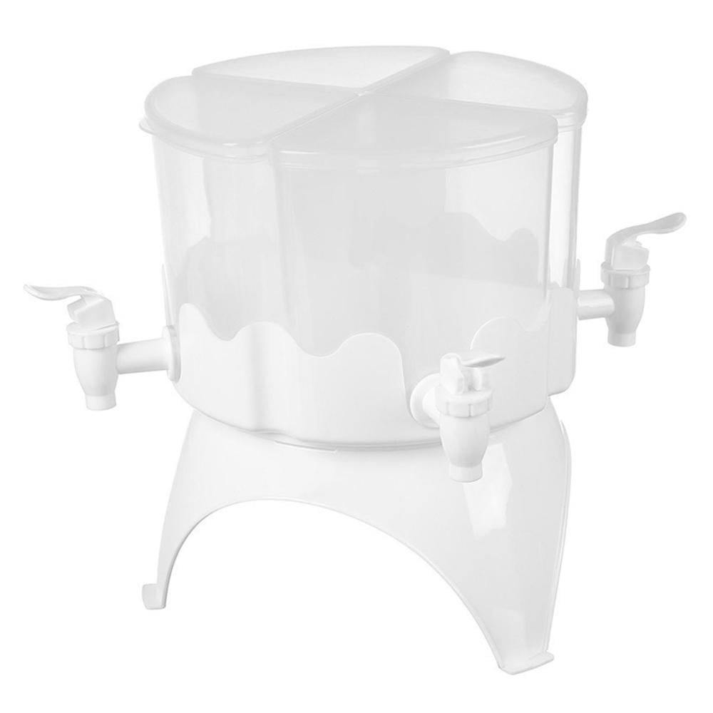 Beverage Dispenser with Spigot | 4-Grid Cold Water Dispenser | 4L Drink ...