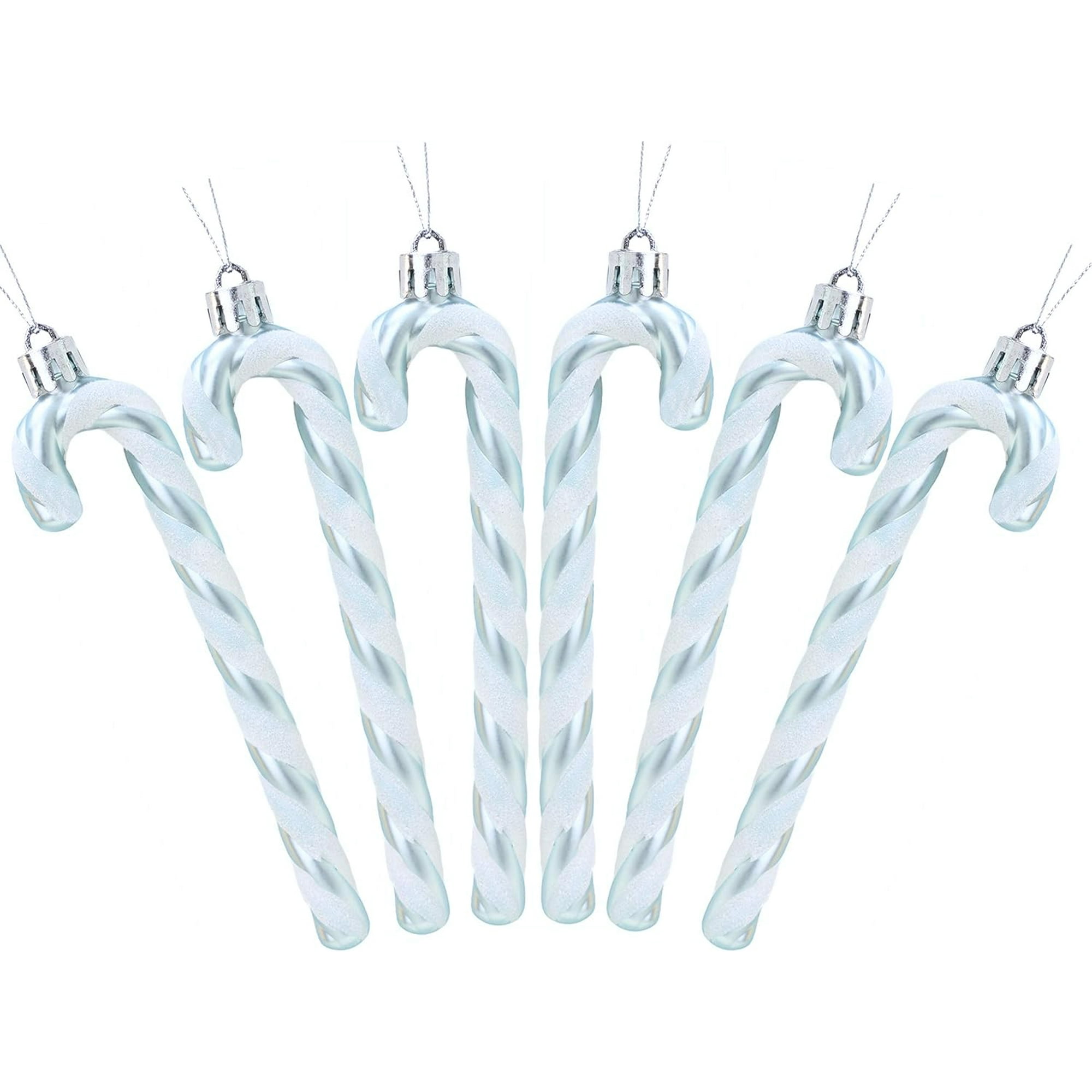 Click here for Minzimin 6 Pack -13cm Glitter Candy Cane Christmas... prices