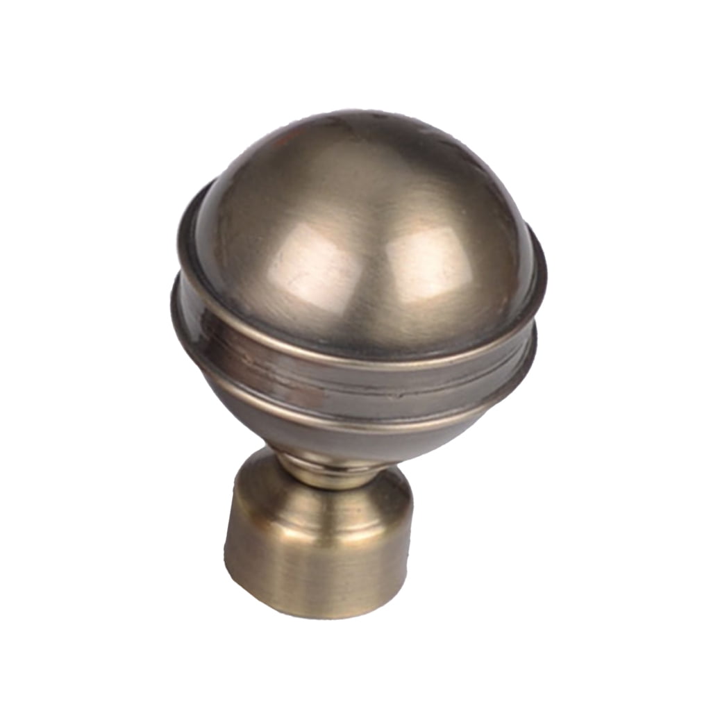1 Piece Inner Dia.28mm Curtain Rod Finial End Vintage Retro Curtain ...