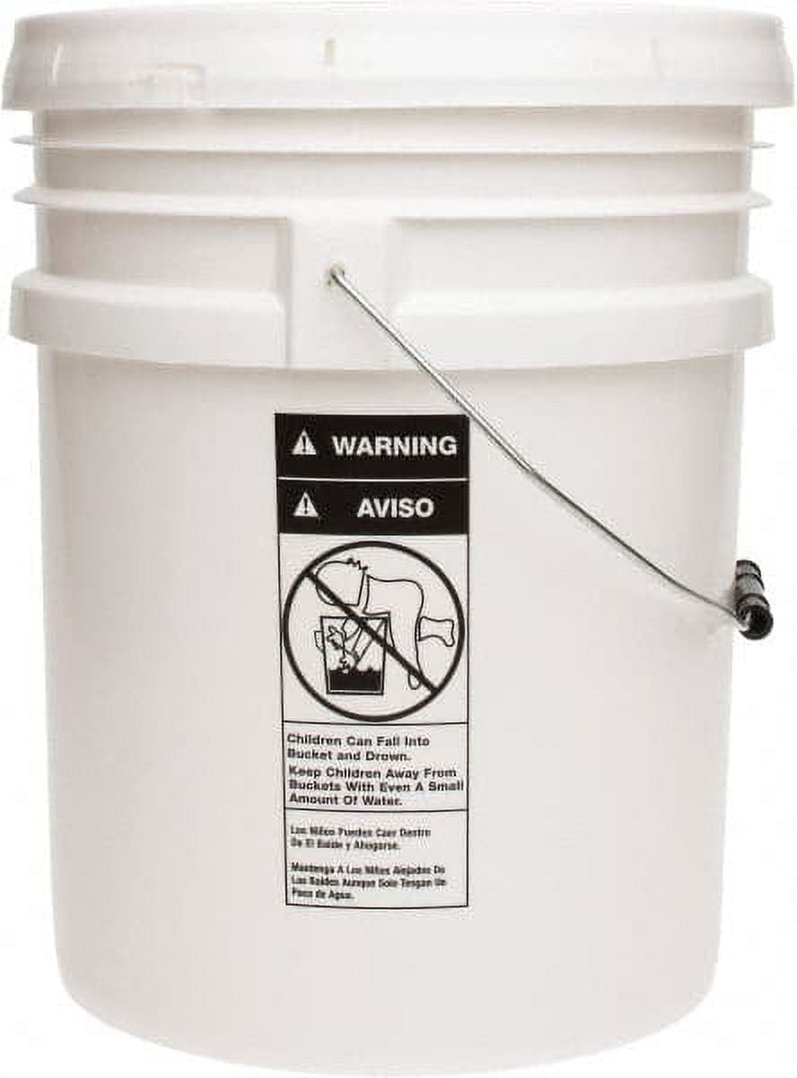 5 Gallon Chemical Resistant Poly Drum with Snap-On Lid - Walmart.com