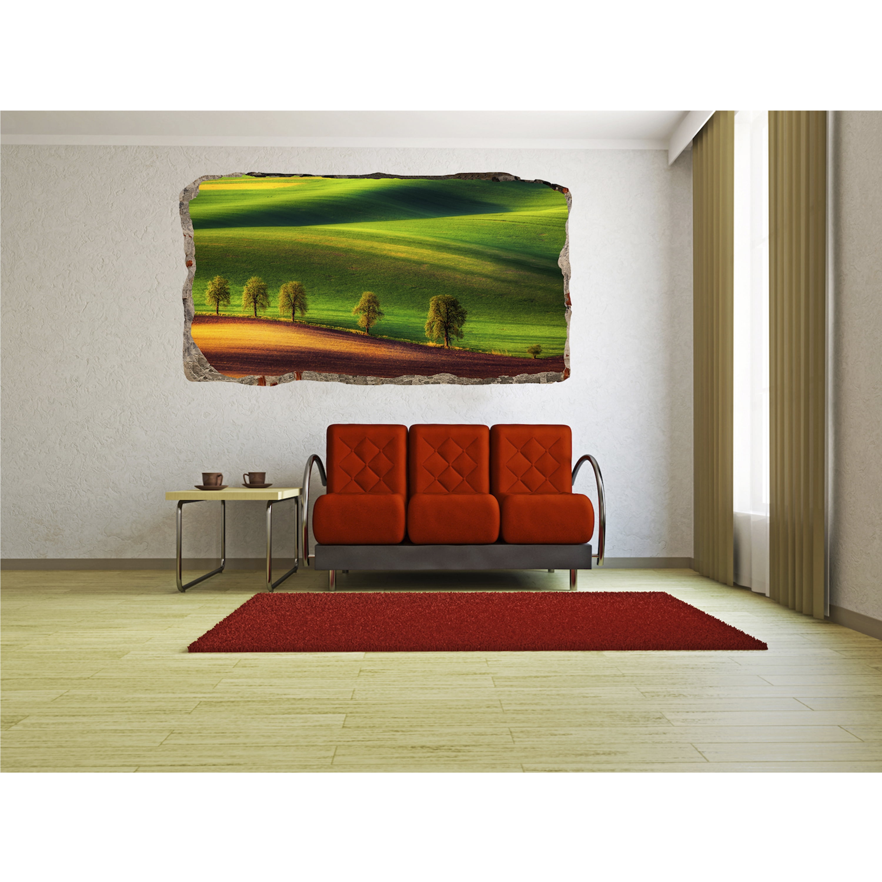 Startonight 3D Mural Wall Art Photo Decor Country Green Nature Amazing ...