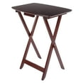 Winsome Darlene 2-Pc Snack Table Set, Walnut Finish - Walmart.com