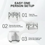 EAGLE PEAK Flex Ultra Compact 5x5 Pop-up Changing Room Canopy, Portable ...