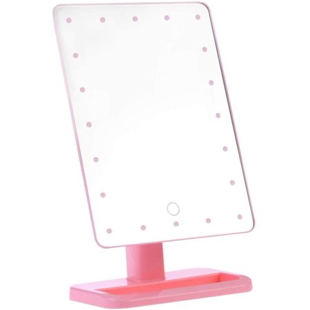 Makeup Mirrors Rectangular 22 Led Lighted Vanity Mirror Touch Screen ...