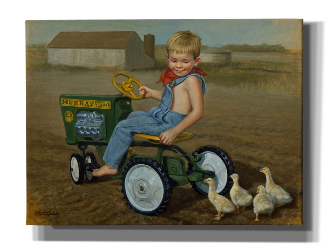 Epic Graffiti 'Murray Diesel Tractor' by David Lindsley, Canvas Wall ...