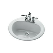 Bootz, Azalea Oval Drop In Lavatory Sink, 20 In. X 17 In.White, 6 Pack ...