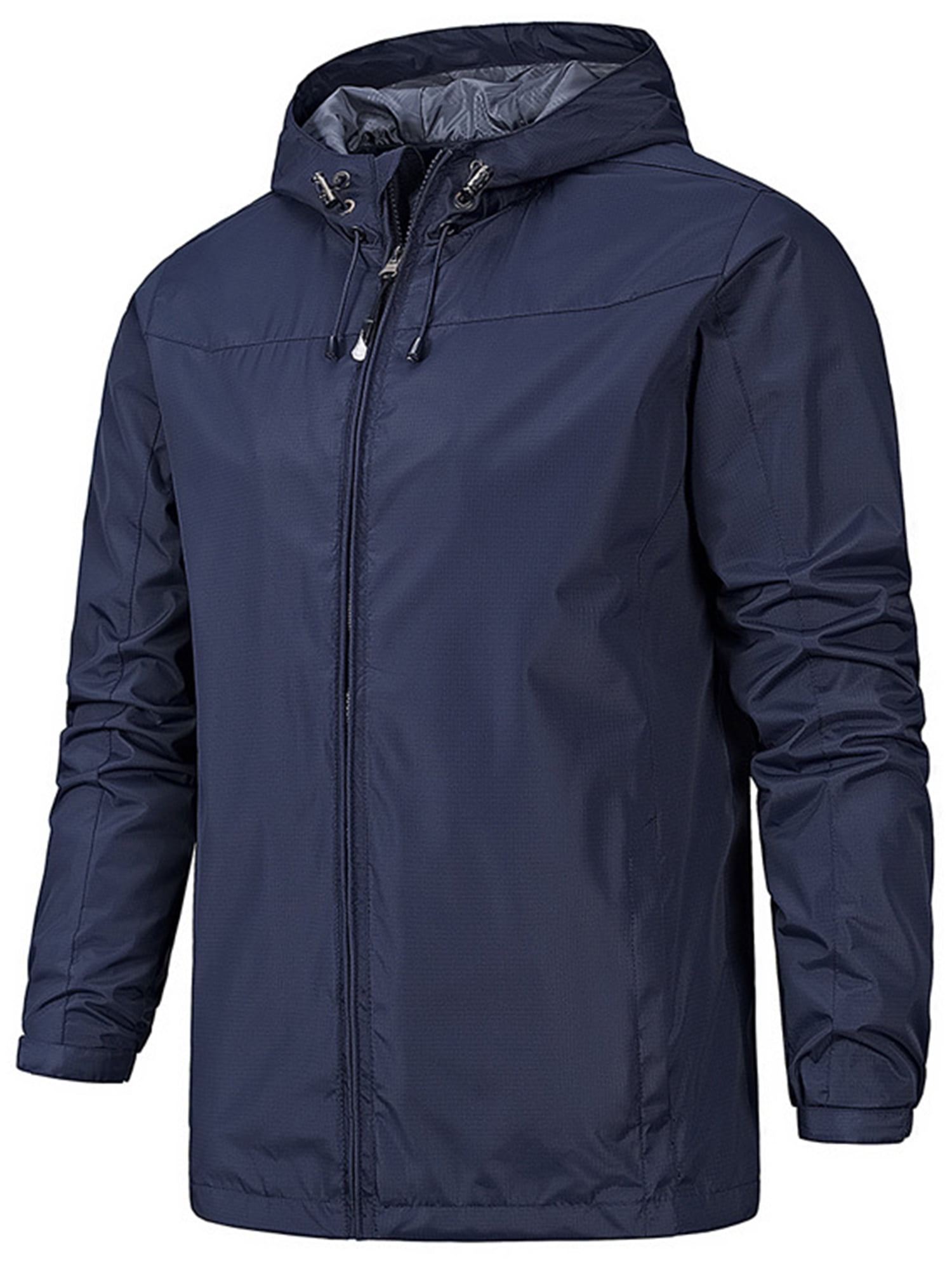 Glonme Solid Color Rain Jackets for Men's Breathable Outdoor ...