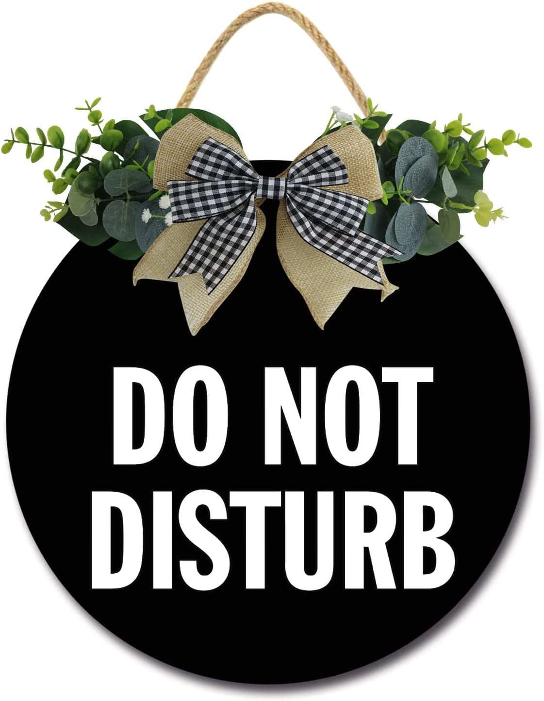 Eveokoki 12" Do Not Disturb Door Hanger Sign, Do Not Disturb Sign ...
