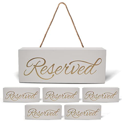 Church Pew Reserved Signs