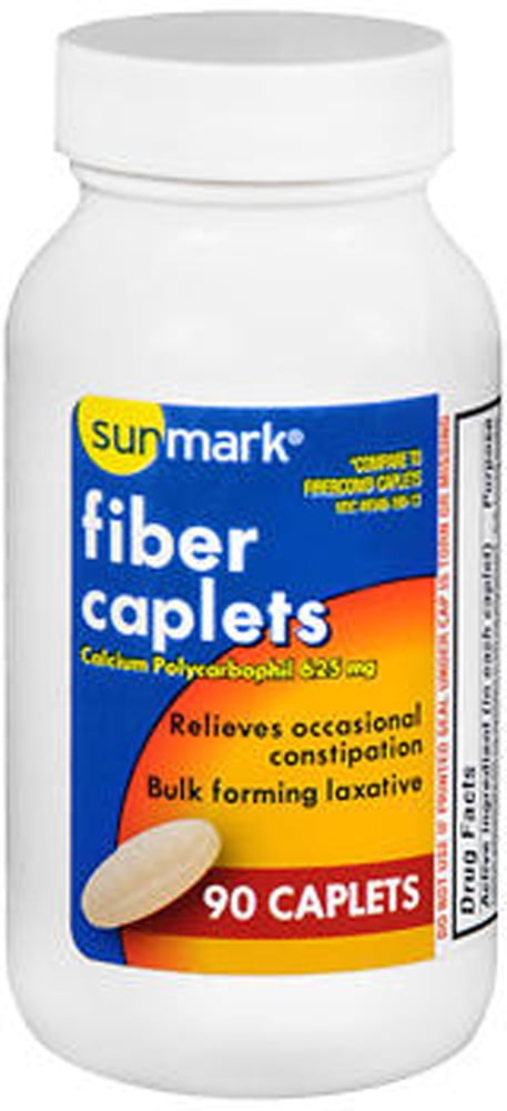 Sunmark Fiber Caplets, 90 Count - Walmart.com