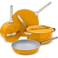 Caraway 12-Piece Ceramic Non-Stick Cookware Set Oven Safe Stovetop ...