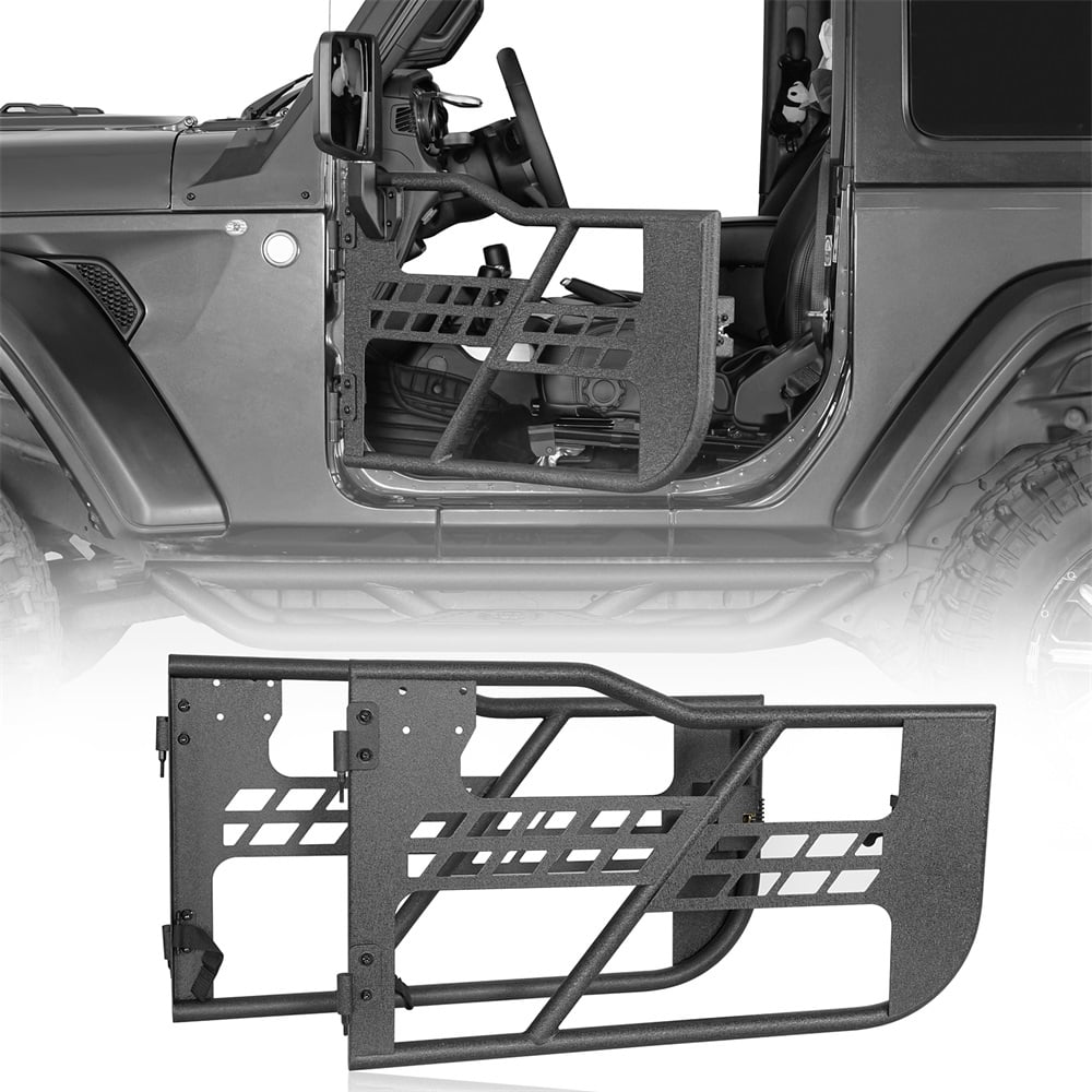 Hooke Road Fit 2018-2023 Jeep Wrangler JL 2-Door Steel Tubular Half ...