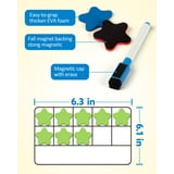 Coogam Magnetic Ten-Frame Set Math Manipulative EVA Counters ...