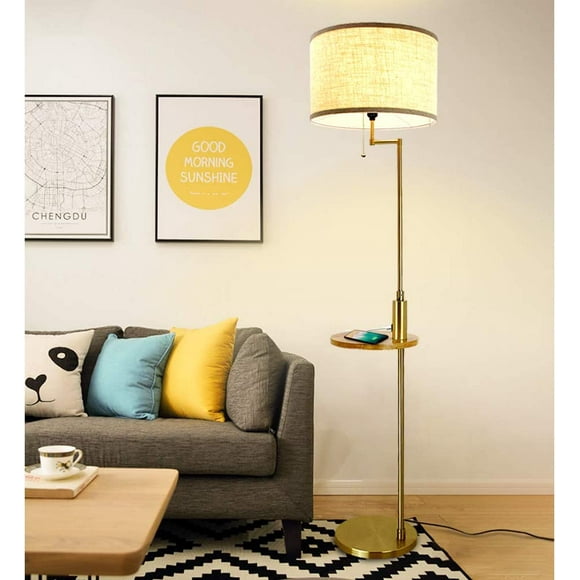 Side Table Lamp Combo