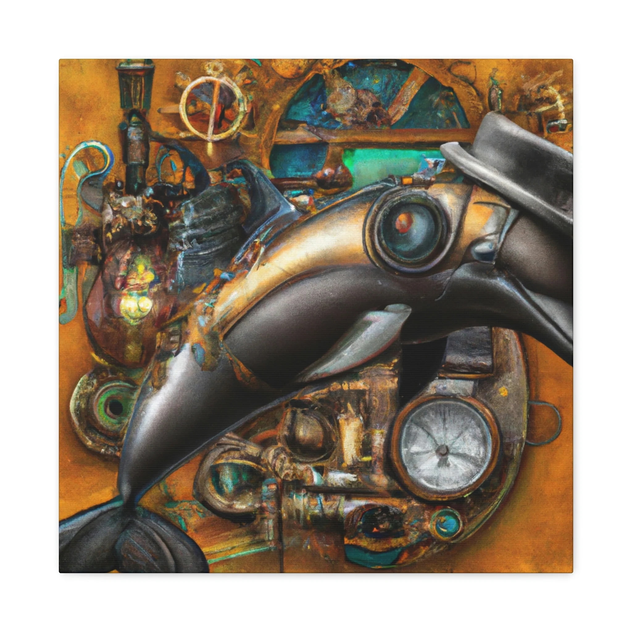 Dolphin Steampunk Ballet - Canvas - Walmart.com