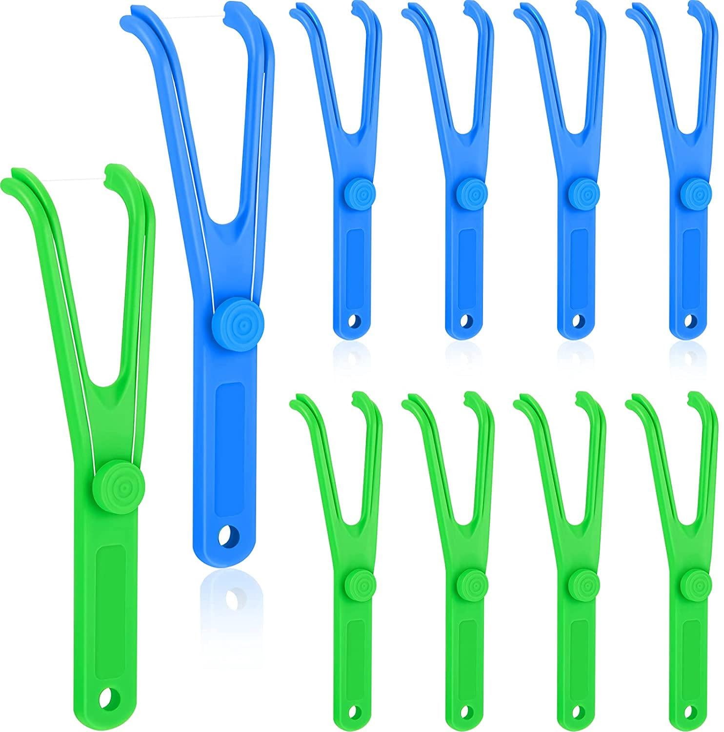 Shtuuyingg10 Pieces Dental Floss Holder Reusable Flosser Reusable Floss ...