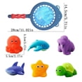 Bath Toys Fishing Set, No Hole Mold Free Floating Water Toys with ...