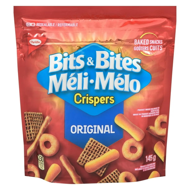 Crispers Bits & Bites Original Flavour Snack & Cracker Mix 145G ...