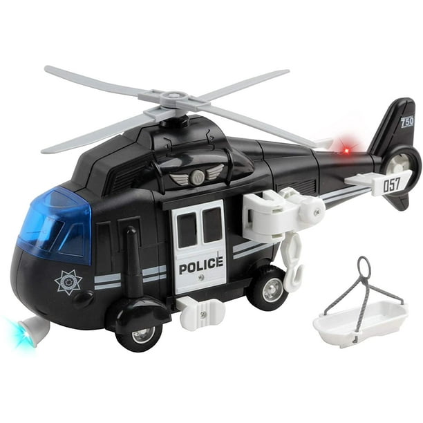 APPIE Police Helicopter toys,with 3 different sound effects,Functional ...