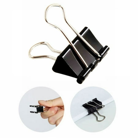 DELI 9544-25mm 12pcs/lot Multifunction Black Metal Mini Size Clamp ...