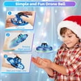 Fly Spinner Toy, Hand Operated Mini Drones, UFO Fly Ball with 360° Rotating and LED Lights for ...
