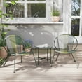 Grand Patio Outdoor Acapulco 3-Pc Steel Low Seat Lounge Bistro Set ...