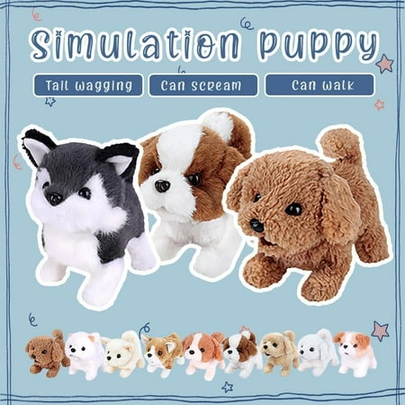 Realistic Teddy Dog Lucky Electronic Pet Dog Electric Simulation ...