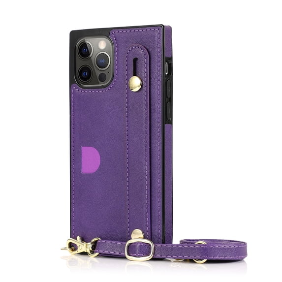Crossbody Wallet Case for iPhone 14 Plus, RFID Blocking PU Leather ...