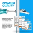 130pcs Self Drilling Drywall Anchors and Screws Kit | #8 x 1-1/4 ...