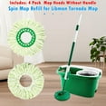 4-Pack Libman Tornado Spin Mop Replacement Heads, Washable Microfiber ...