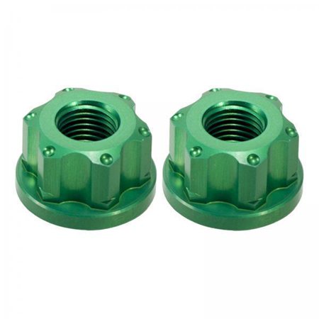 jinwen 3x2x Bike Wheel Hub Axle Nuts for Fixed Gear M9 Nonslip Front ...