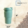 Mainstays 18oz Plastic To Go Coffee Tumbler, Blue Perfect for Your On-The-Go Beverages - Walmart.com