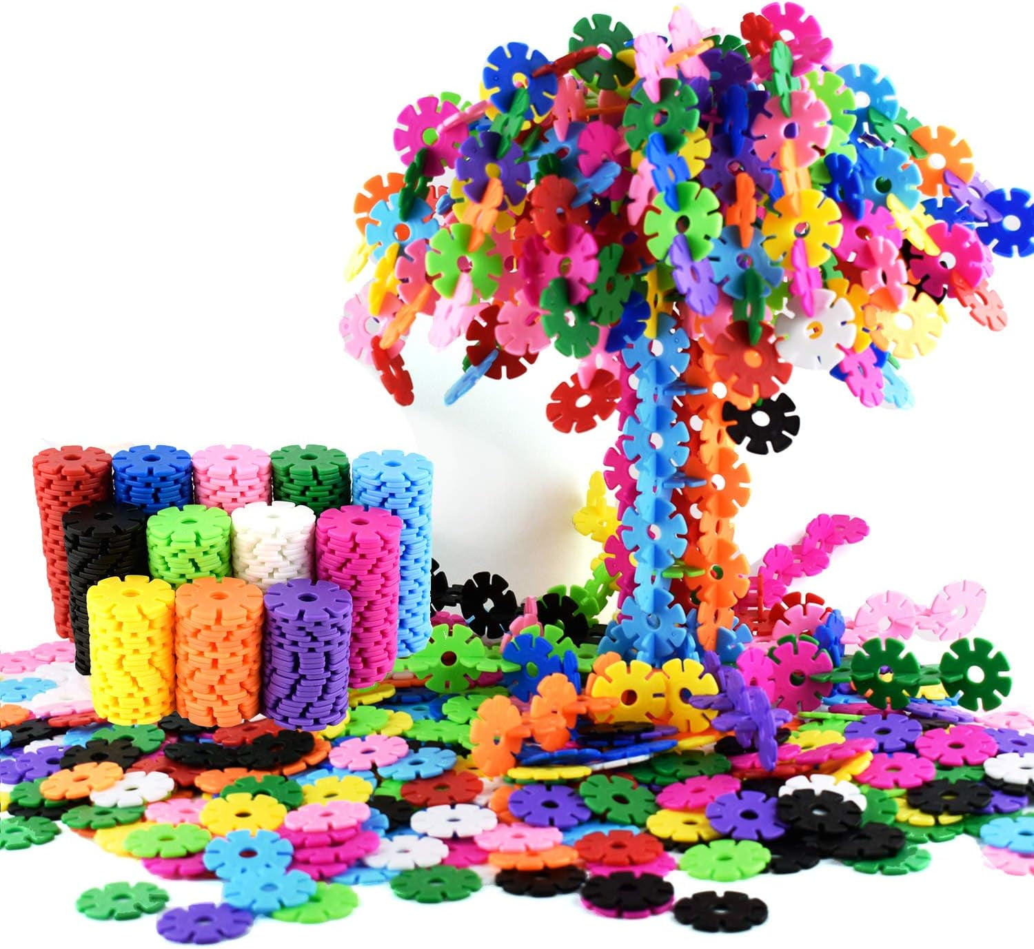 SHIQI-600 Rainbow Building Discs | STEM Educational Building Toy ...