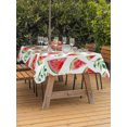 52x70 Inch Outdoor Tablecloth with Umbrella Hole Zipper Rectangle Red ...