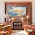 Beach Sunset TV Dust Cover 50 Inch, Ocean Spray Sea Romance Scenery ...