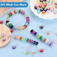100 Pcs European Large Hole Beads 14mm Bulk Large Hole Spacer Beads ...