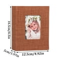 Fabric Cover 4x6 Photo Album with 100 Pockets, Slip-In Picture Storage ...