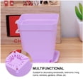 ETHZZLE 24Pcs Plastic Square Nursery Pot with Store Plants for Kitchen ...