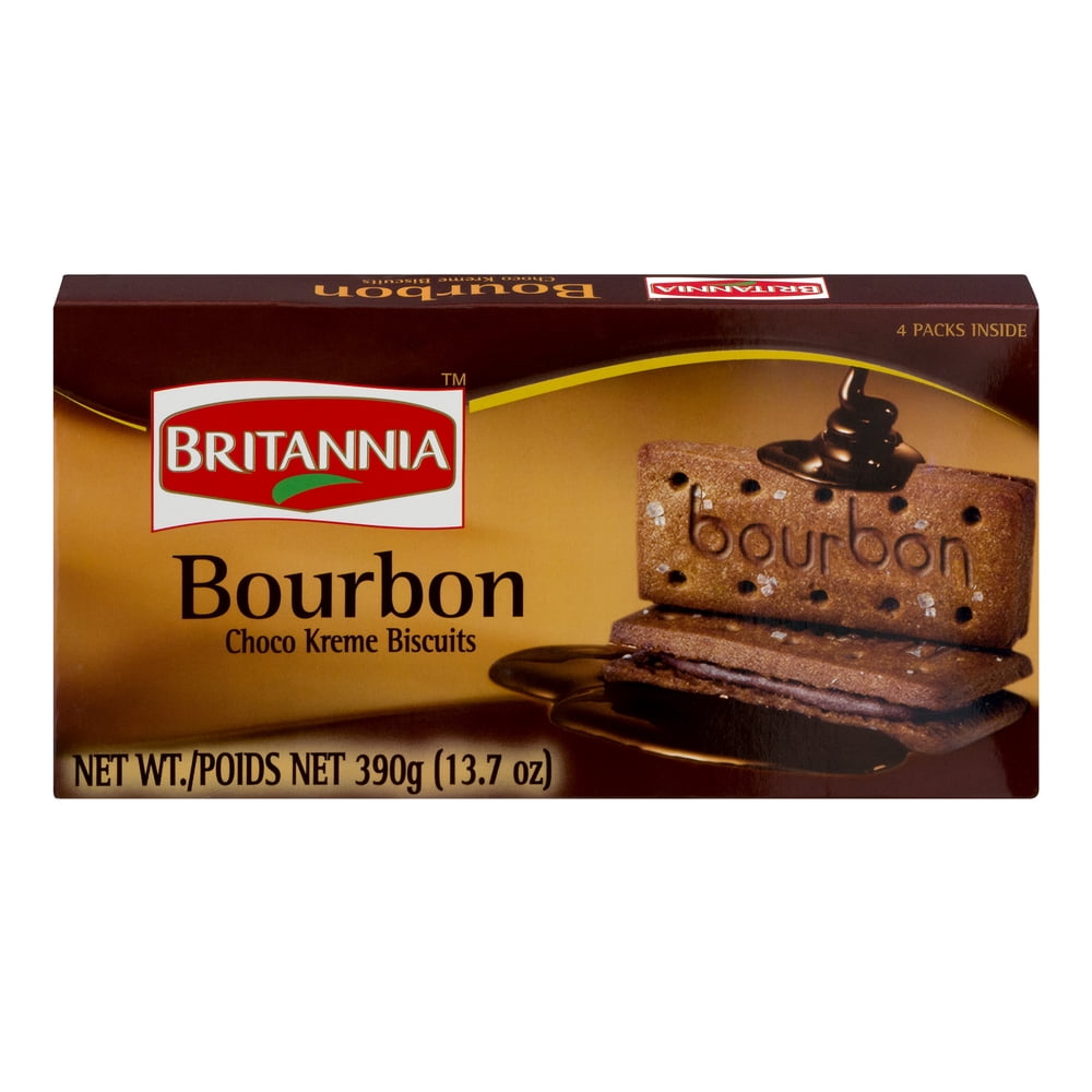 Britannia Bourbon Choco Kreme Biscuits, 13.7 OZ - Walmart.com - Walmart.com