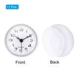 Waterproof Bathroom Shower Clock Mini Round Wall Clocks with Suction ...