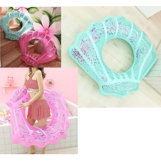 Shell Swim Rings for Kids Adults Pool Swimming Ring Inflatable Float ...